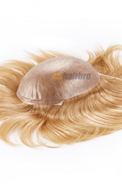 Transparent 0.08mm Thin Poly Hair Replacement System For Men