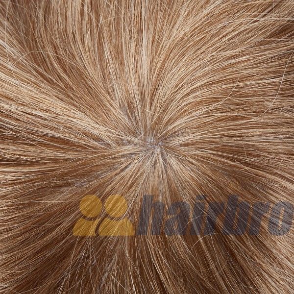 Transparent 0.08mm Thin Poly Hair Replacement System For Men